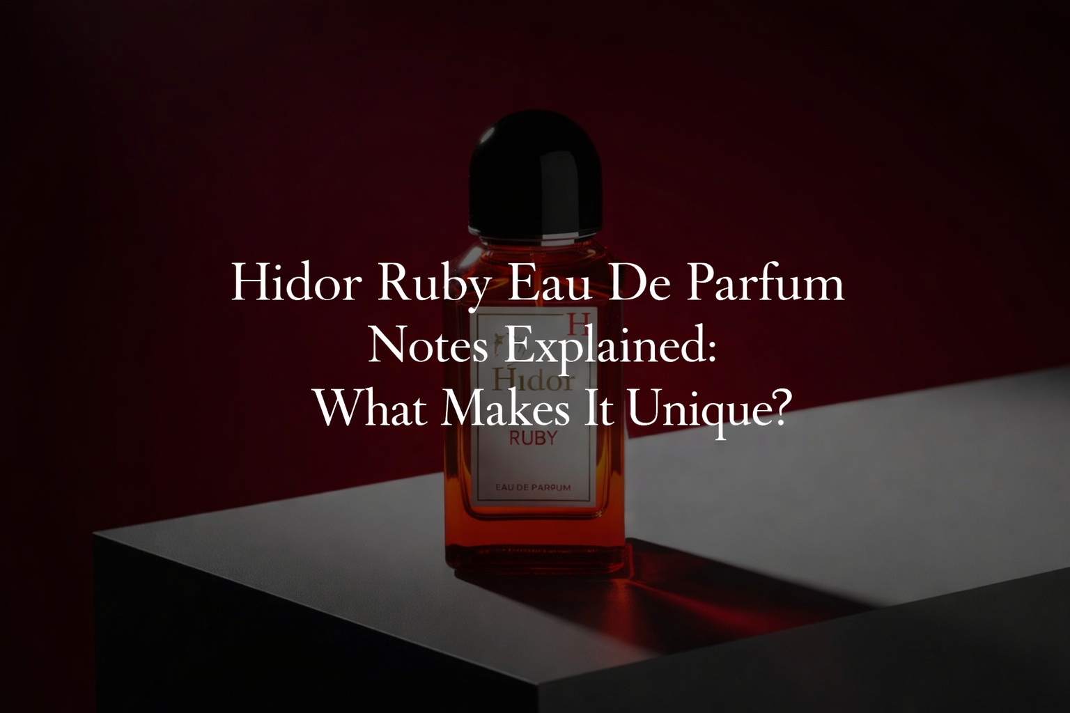 Hidor Ruby EAU De Parfum - Parislab – Parislab Perfumery